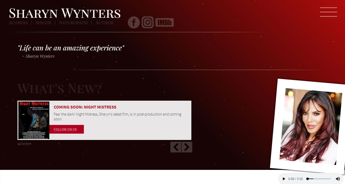 Sharyn Wynters | Actress, Jazz Singer; Official Website